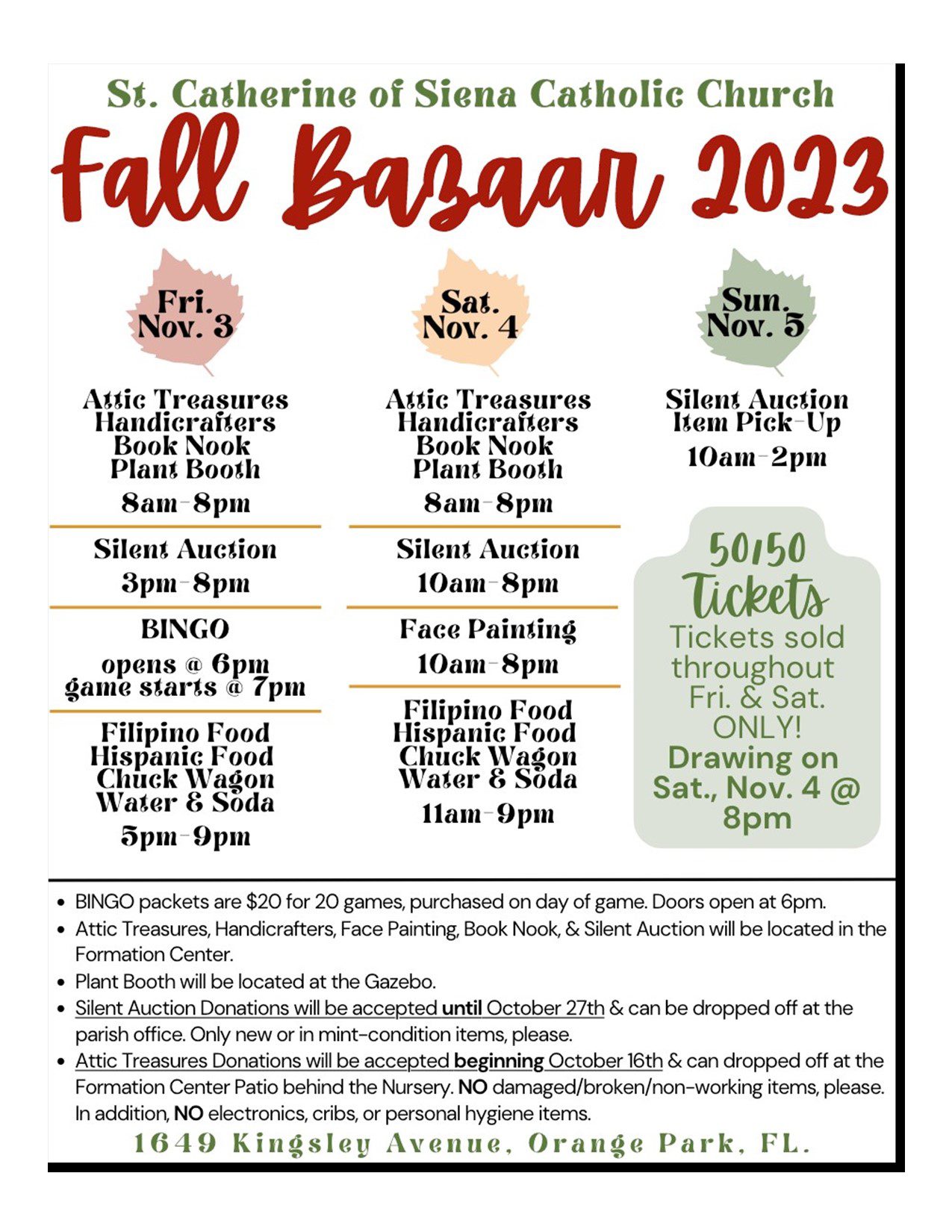 Parish Events – St. Catherine of Siena